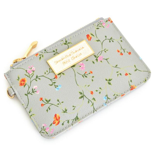 サマンサタバサ 財布 小銭入れ ケース マルチケース 灰(グレー) SamanthaThavasaPetitChoice 25951-02 レディース 婦人 ギフト 定番 彼氏 彼女 プレゼント