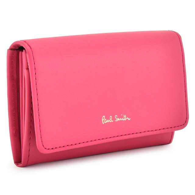ポールスミス 名刺入れ カードケース ピンク Paul Smith pwd203-24 レディース 婦人 ギフト 定番 彼氏 彼女 プレゼント