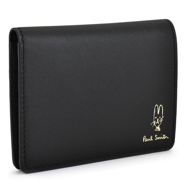 展示品箱なし ポールスミス 名刺入れ カードケース 小銭入れ 黒(ブラック) Paul Smith bpw074-10 レディース 婦人