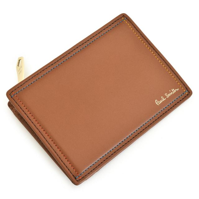 ポールスミス 財布 小銭入れ ケース パスケース 定期入れ キャメル Paul Smith psq020-75 メンズ 紳士 ギフト 定番 彼氏 彼女 プレゼント