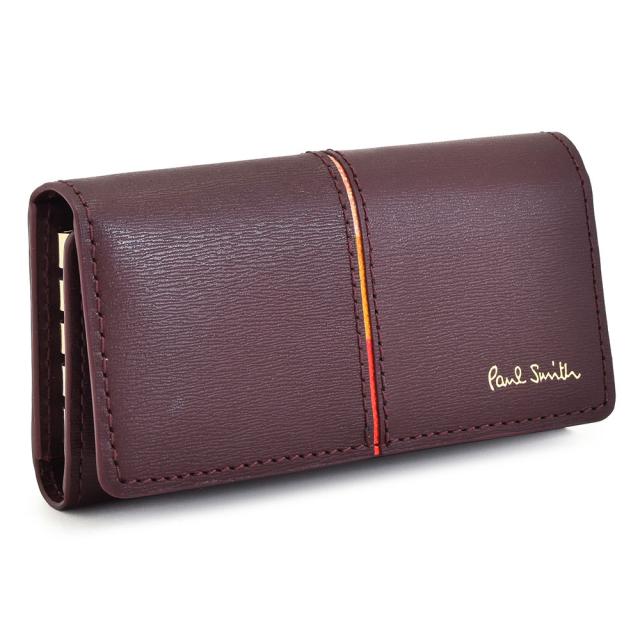 ポールスミス キーケース Paul Smith ワイン pwd980-80 レディース 婦人 ギフト 定番 彼氏 彼女 プレゼント