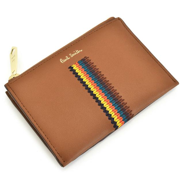 ポールスミス 財布 小銭入れ ケース カードケース キャメル Paul Smith psq030-75 メンズ 紳士 ギフト 定番 彼氏 彼女 プレゼント