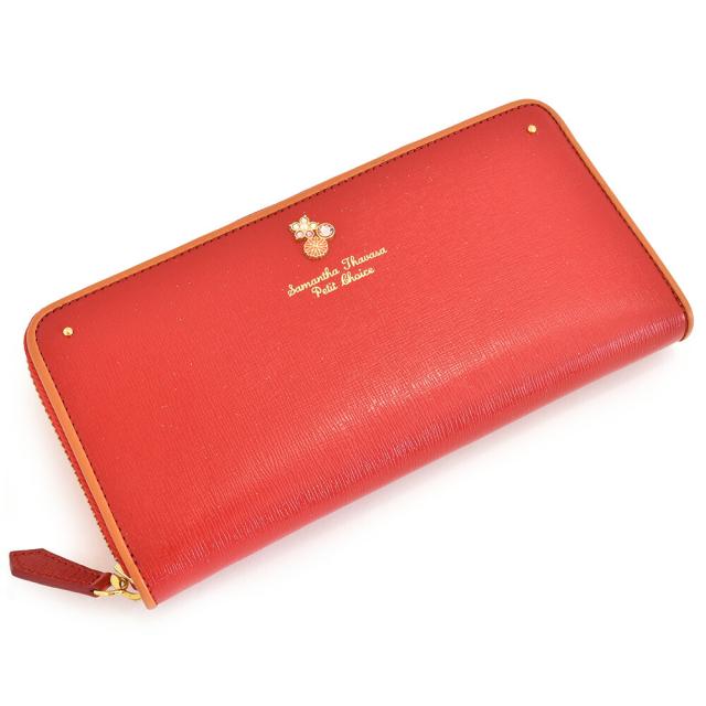 サマンサタバサ 財布 長財布 ラウンドファスナー 赤(レッド) SamanthaThavasaPetitChoice 75071-30 レディース 婦人 ギフト 定番 彼氏 彼女 プレゼント