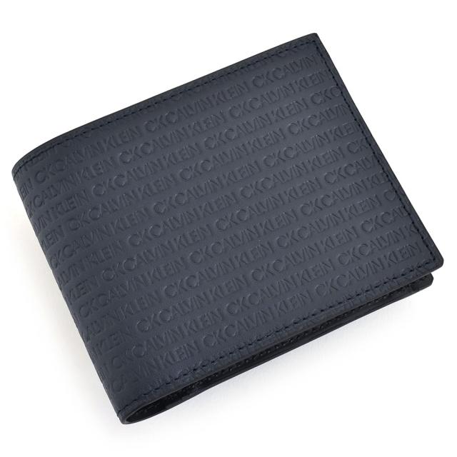 カルバンクライン 財布 二つ折り財布 紺(ネイビー) CK   802612 メンズ 紳士 ギフト 定番 彼氏 彼女 プレゼント