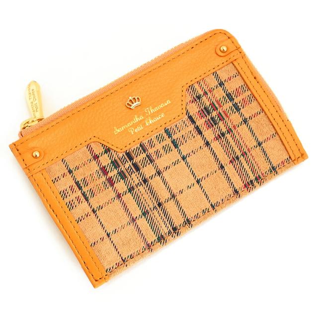 サマンサタバサ 財布 小銭入れ ケース パスケース カードケース L字ファスナー ターメリック SamanthaThavasaPetitChoice 65582-66 レディース 婦人 ギフト 定番 彼氏 彼女 プレゼント