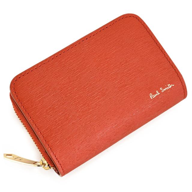 展示品箱なし ポールスミス キーケース ケース マルチケース ラウンドファスナー レンガ Paul Smith psq012-22 メンズ 紳士