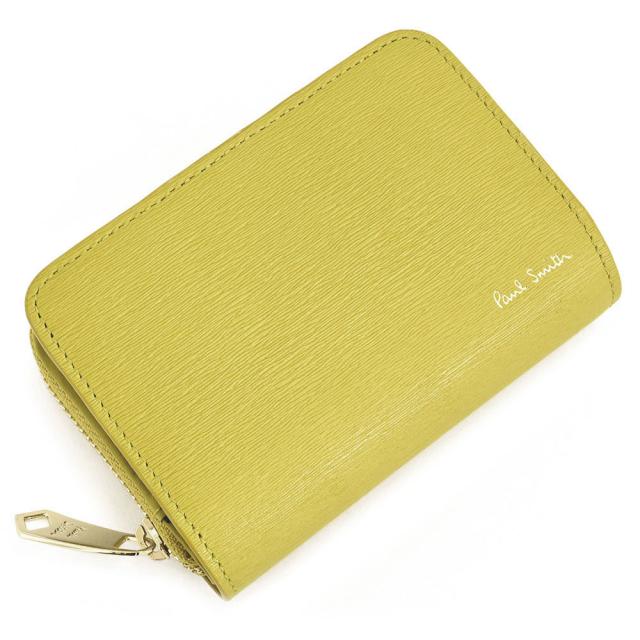 ポールスミス キーケース ケース マルチケース ラウンドファスナー 黄色(イエロー) Paul Smith psq012-40 メンズ 紳士 ギフト 定番 彼氏 彼女 プレゼント