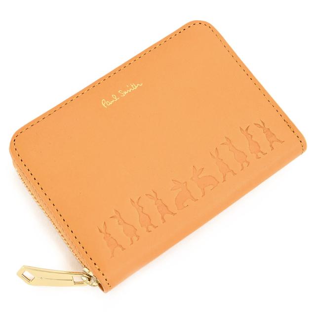 ポールスミス 財布 小銭入れ ケース パスケース ラウンドファスナー ベージュ Paul Smith pwd872-90 レディース 婦人 ギフト 定番 彼氏 彼女 プレゼント