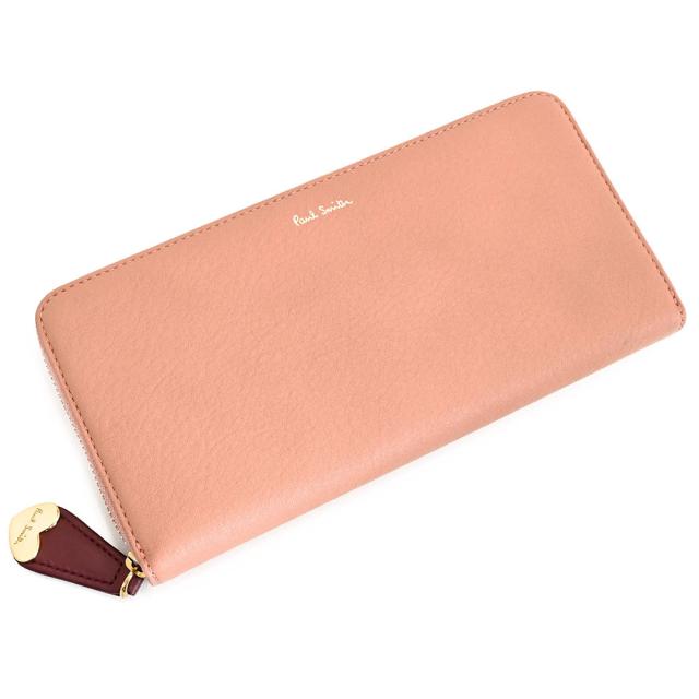 訳あり ポールスミス 財布 長財布 ラウンドファスナー ピンク Paul Smith pwu916-24 b レディース 婦人