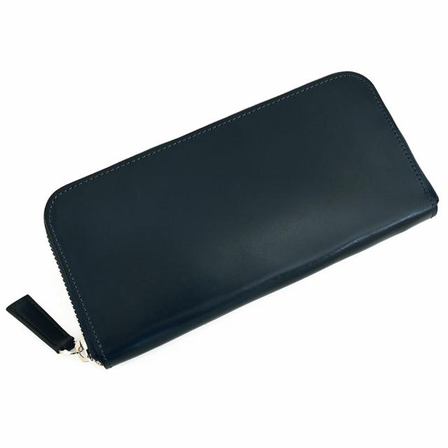 フジタカ 財布 長財布 ラウンドファスナー 青(ブルー) FUJITAKA 647604 メンズ 紳士 ギフト 定番 彼氏 彼女 プレゼント