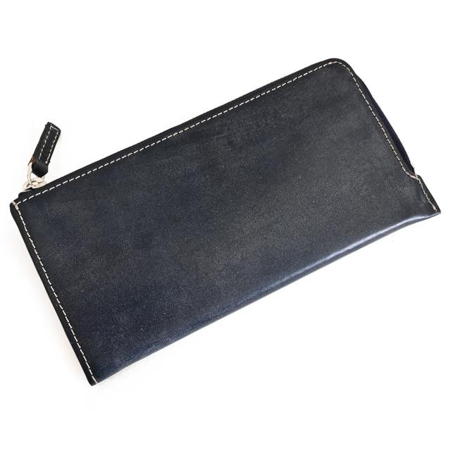 展示品箱なし イズイット 財布 長財布 L字ファスナー 紺(ネイビー) IS/IT 959605 メンズ 紳士