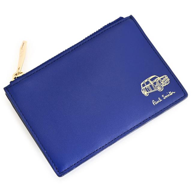ポールスミス パスケース 定期入れ カードケース ケース マルチケース 青(ブルー) Paul Smith bps014-30 メンズ 紳士 ギフト 定番 彼氏 彼女 プレゼント