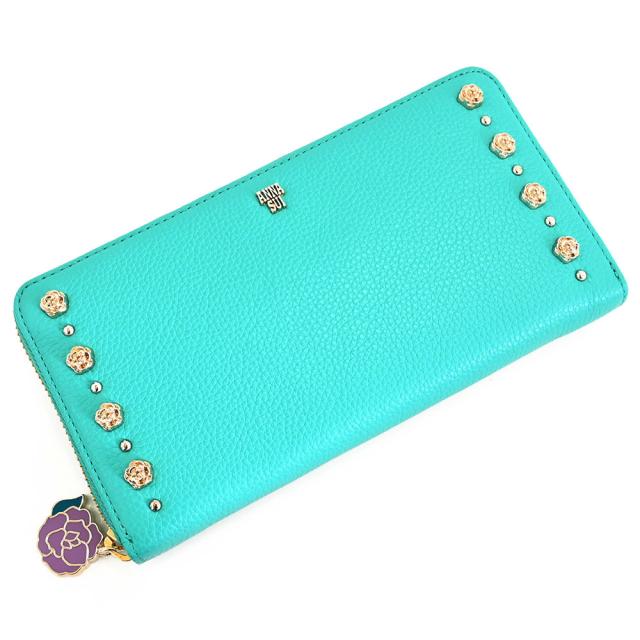 アナスイ 財布 長財布 ラウンドファスナー ターコイズ ANNA SUI 316310-76 レディース 婦人 ギフト 定番 彼氏 彼女 プレゼント