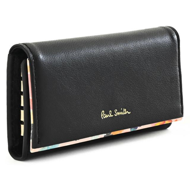 ポールスミス キーケース 黒(ブラック) Paul Smith pwd511-10 レディース 婦人 ギフト 定番 彼氏 彼女 プレゼント