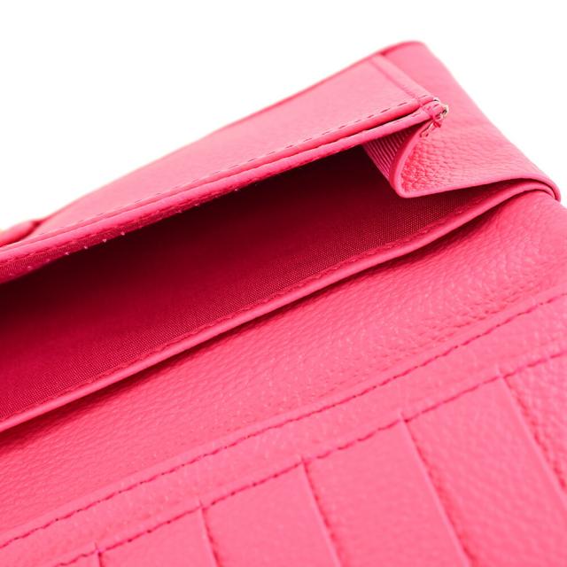 サマンサタバサ 財布 長財布 L字ファスナー フューシャピンク