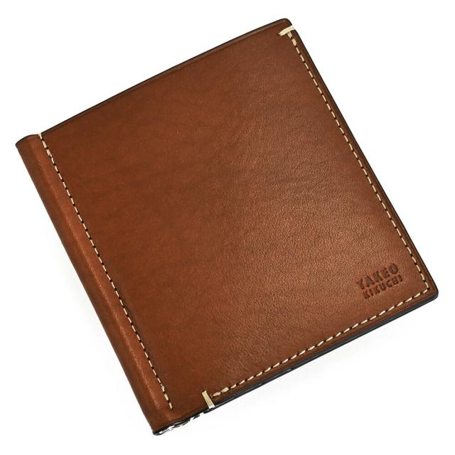 タケオキクチ 財布 二つ折り財布 札バサミ カード&札 キャメル TAKEO KIKUCHI 742613 メンズ 紳士 ギフト 定番 彼氏 彼女 プレゼント