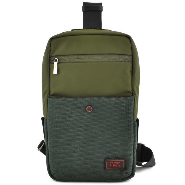 タケオキクチ バッグ ワンショルダーバッグ ボディバッグ メッセンジャーバッグ 緑(グリーン) TAKEOK IKUCHI 719911 メンズ 紳士 ギフト 定番 彼氏 彼女 プレゼント