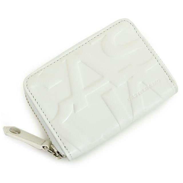 カステルバジャック 財布 小銭入れ ケース ラウンドファスナー 白(ホワイト) CASTELBAJAC 036613 メンズ 紳士 ギフト 定番 彼氏 彼女 プレゼント