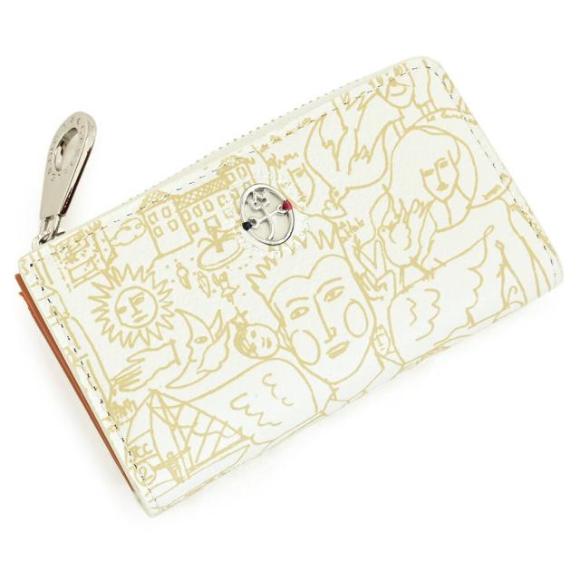 カステルバジャック キーケース ケース L字ファスナー 白(ホワイト) CASTELBAJAC 076612 メンズ 紳士 ギフト 定番 彼氏 彼女 プレゼント