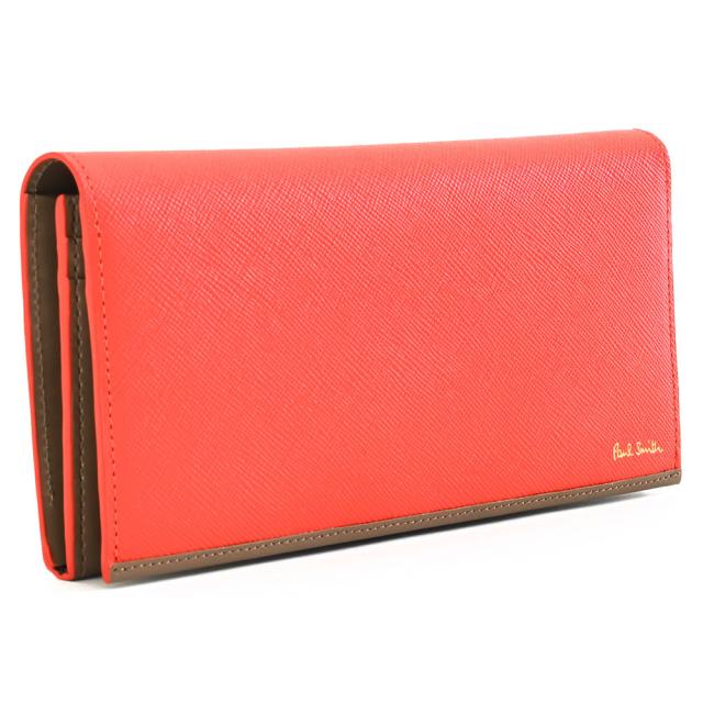 ポールスミス 財布 長財布 赤(レッド) Paul Smith psq105-20 メンズ 紳士 ギフト 定番 彼氏 彼女 プレゼント