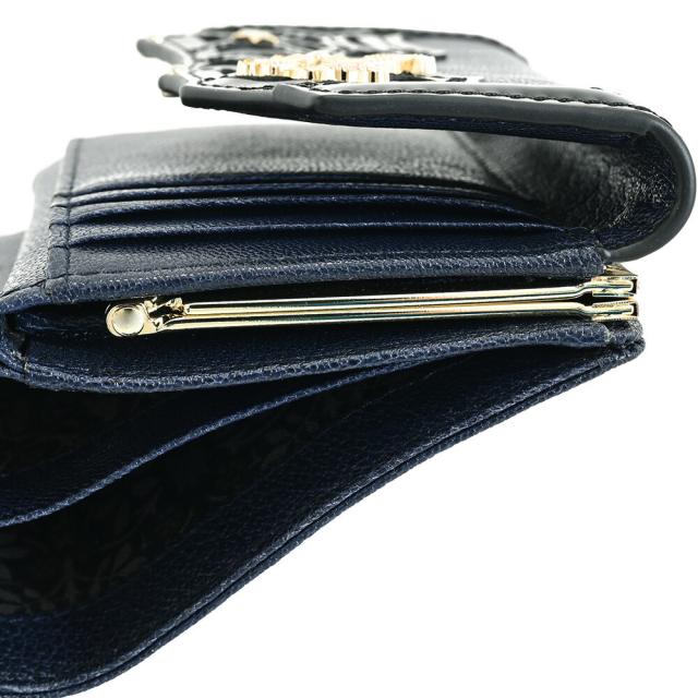 アナスイ 財布 二つ折り財布 がま口財布 紺(ネイビー) ANNASUI 316551