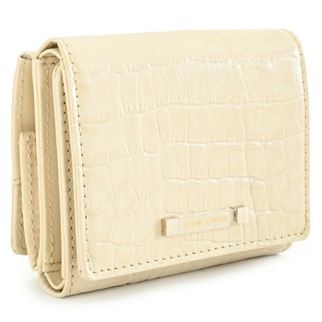 ミラショーン 財布 三つ折り財布 BOX財布 ベージュ mila schon msk162-90 レディース 婦人 ギフト 定番 彼氏 彼女 プレゼント