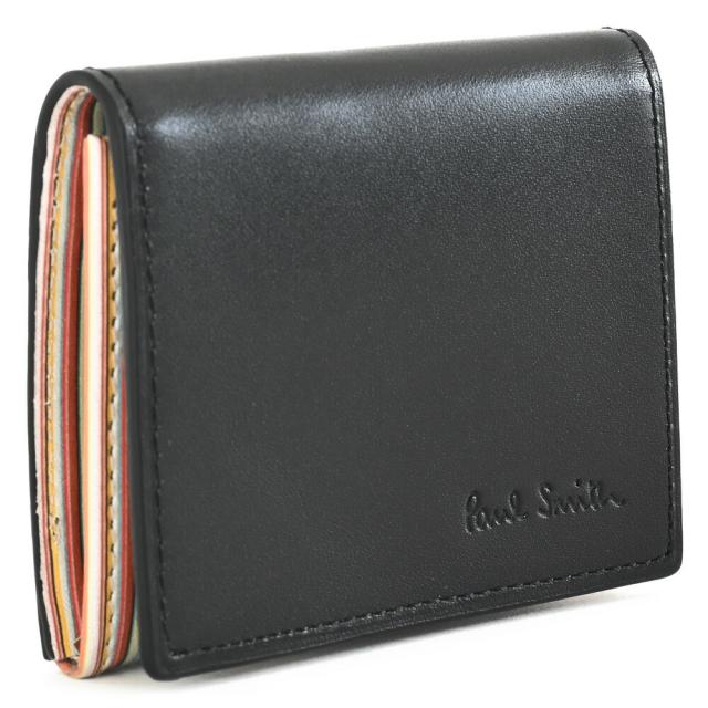ポールスミス 財布 小銭入れ ケース 黒(ブラック)/マルチ Paul Smith psc070-17 メンズ 紳士 ギフト 定番 彼氏 彼女 プレゼント