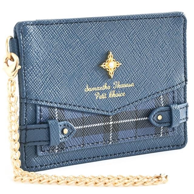 サマンサタバサ パスケース 定期入れ 紺(ネイビー) SamanthaThavasaPetitChoice 05931-80 レディース 婦人 ギフト 定番 彼氏 彼女 プレゼント