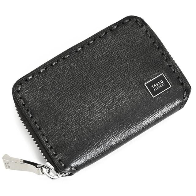 タケオキクチ 財布 小銭入れ ケース パスケース ラウンドファスナー 黒(ブラック) TAKEO KIKUCHI 746611 メンズ 紳士 ギフト 定番 彼氏 彼女 プレゼント