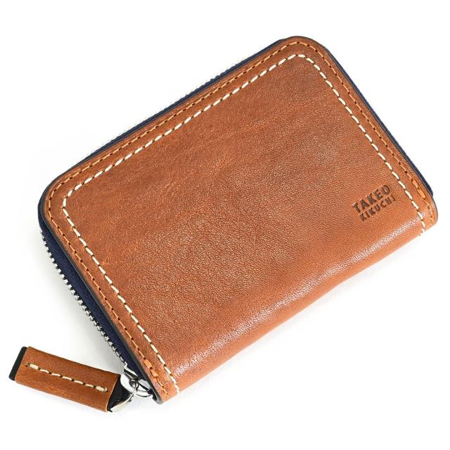 タケオキクチ 財布 小銭入れ ケース ラウンドファスナー キャメル TAKEO KIKUCHI 785602 メンズ 紳士 ギフト 定番 彼氏 彼女 プレゼント