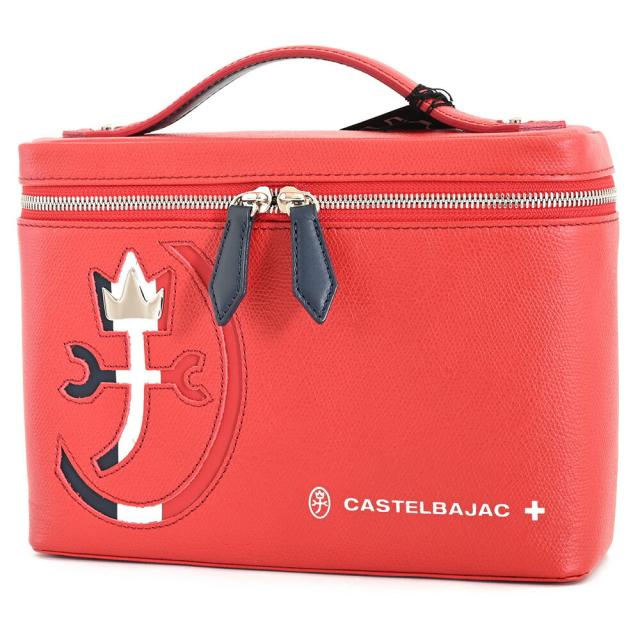 カステルバジャック バッグ バニティバッグ バニティポーチ 赤(レッド) CASTELBAJAC 032213 メンズ レディース 紳士 婦人 ギフト 定番 彼氏 彼女 プレゼント