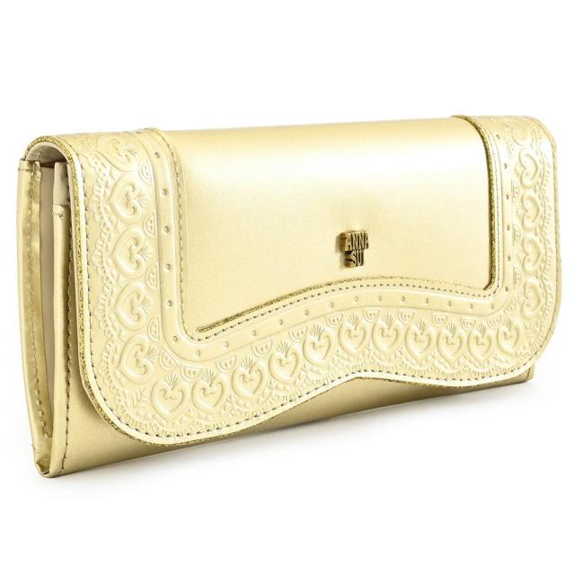 アナスイ フレームアーツ 財布 長財布 ゴールド ANNA SUI 317400-69 k レディース 婦人 ギフト 定番 彼氏 彼女 プレゼント