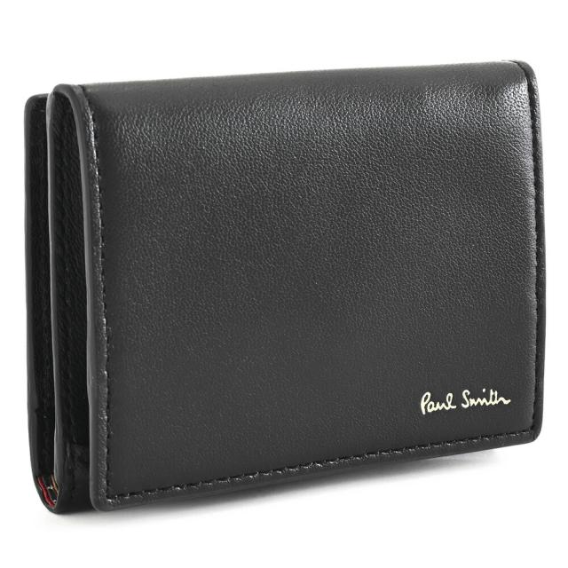 展示品箱なし ポールスミス 財布 小銭入れ ケース BOX型 二つ折り 黒(ブラック) Paul Smith bps200-10 メンズ 紳士