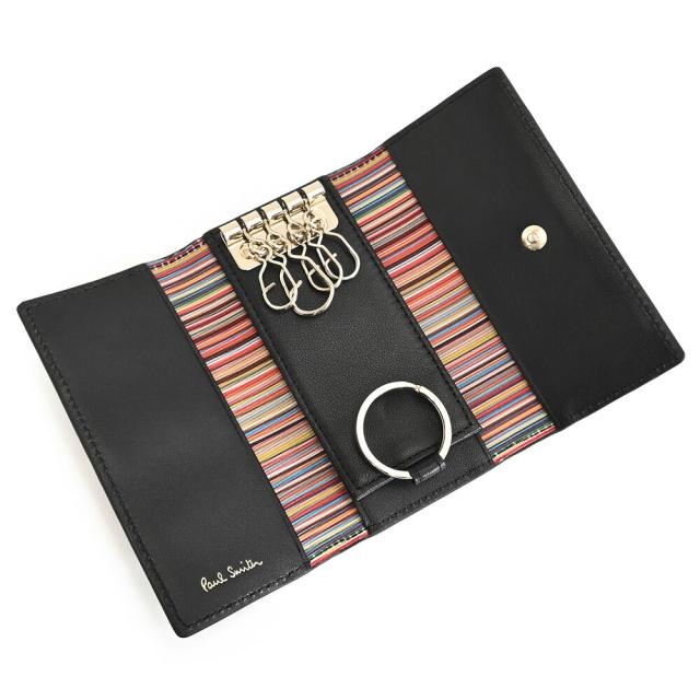 展示品箱なし ポールスミス キーケース 黒(ブラック) Paul Smith bps202-10 メンズ 紳士
