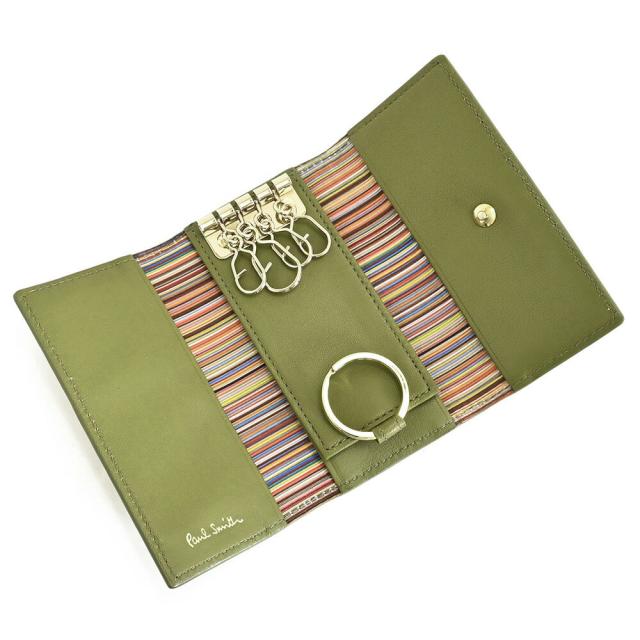 ポールスミス キーケース カーキ Paul Smith bps202-54 メンズ 紳士 ギフト 定番 彼氏 彼女 プレゼント