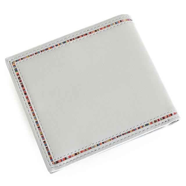 ポールスミス 財布 二つ折り財布 灰(グレー) Paul Smith bps272-13 メンズ 紳士 ギフト 定番 彼氏 彼女 プレゼント