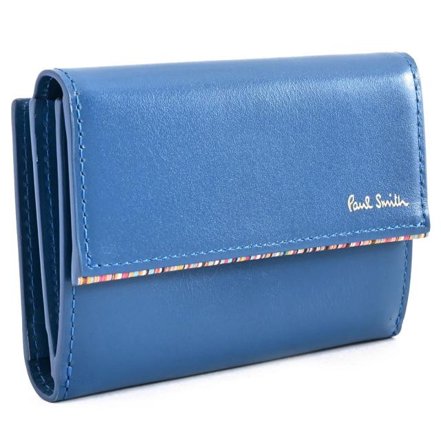 ポールスミス 財布 小銭入れ ケース キーケース 青(ブルー) Paul Smith bps671-30 メンズ 紳士 ギフト 定番 彼氏 彼女 プレゼント