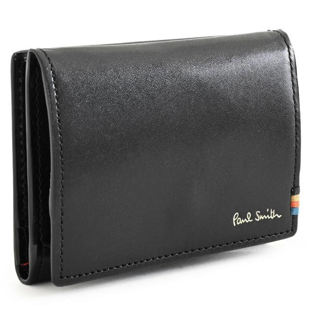 ポールスミス 財布 小銭入れ  ケース 二つ折り 黒(ブラック) Paul Smith psc830-10 メンズ 紳士 ギフト 定番 彼氏 彼女 プレゼント