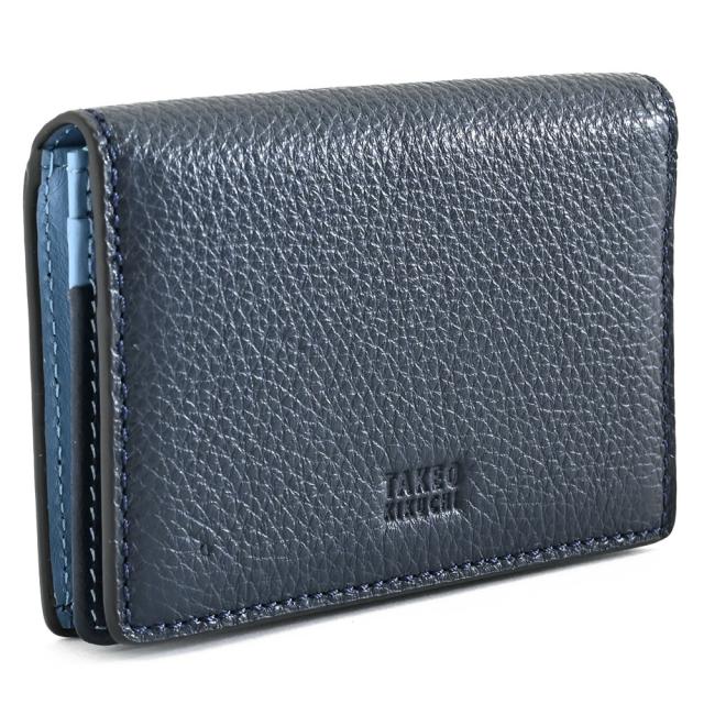 タケオキクチ 名刺入れ カードケース 紺(ネイビー) TAKEO KIKUCHI 2065119-41 メンズ 紳士 ギフト 定番 彼氏 彼女 プレゼント