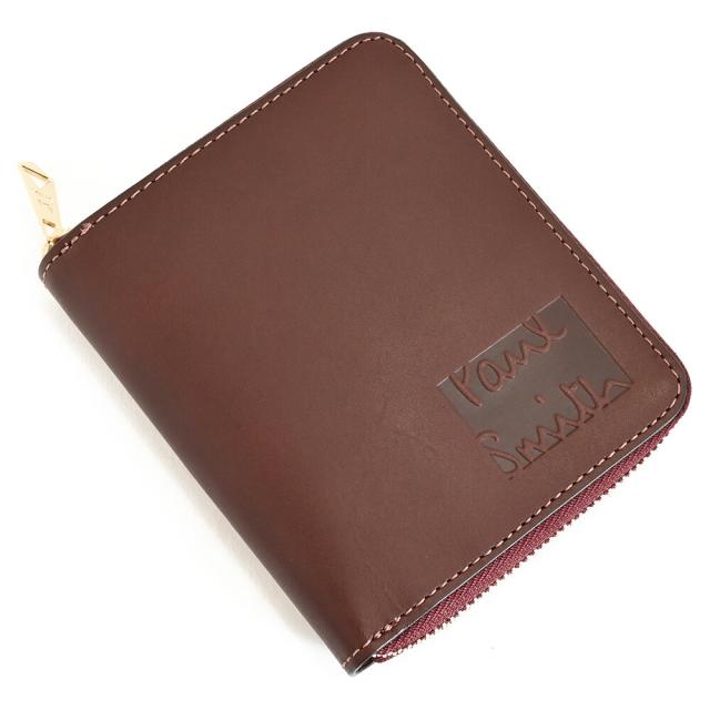 ポールスミス 財布 二つ折り財布 ラウンドファスナー ボルドー Paul Smith bpu024-80 メンズ 紳士 ギフト 定番 彼氏 彼女 プレゼント