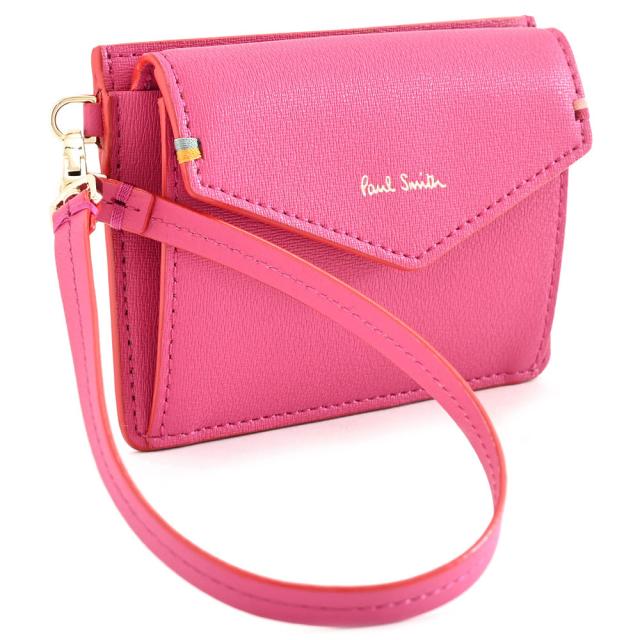 ポールスミス パスケース ケース ピンク Paul Smith bpw260-24 レディース 婦人 ギフト 定番 彼氏 彼女 プレゼント
