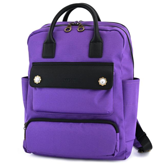 アナスイ バッグ リュックサック ポーチ付き 紫(パ−プル) ANNA SUI 317442-90 レディース 婦人 ギフト 定番 彼氏 彼女 プレゼント