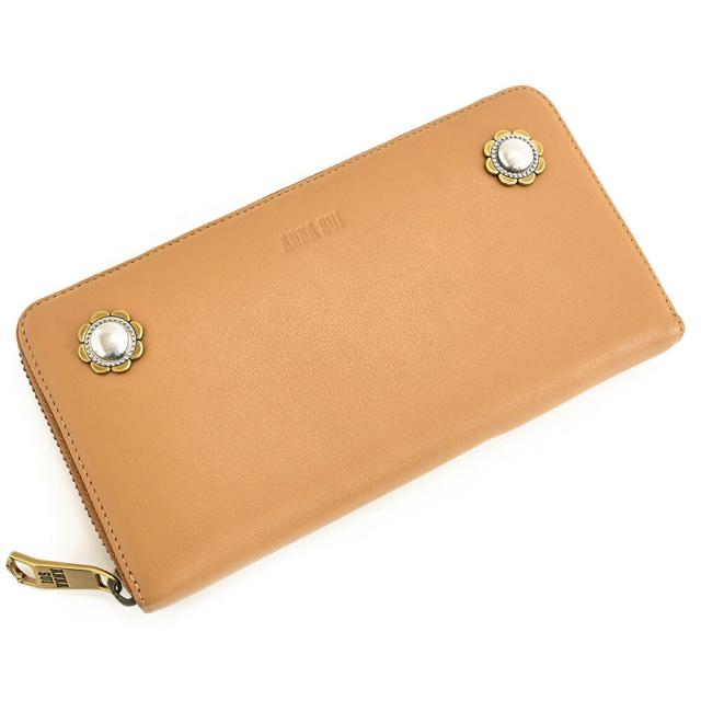 アナスイ 財布 長財布 ラウンドファスナー キャメル ANNA SUI 317450-52 k レディース 婦人 ギフト 定番 彼氏 彼女 プレゼント