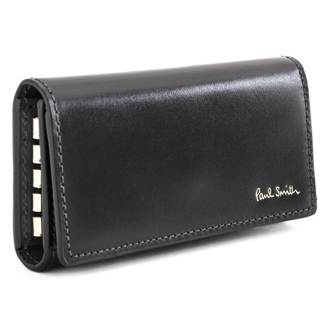 展示品箱なし ポールスミス キーケース 黒(ブラック)/灰(グレー) Paul Smith psc771-10 メンズ 紳士