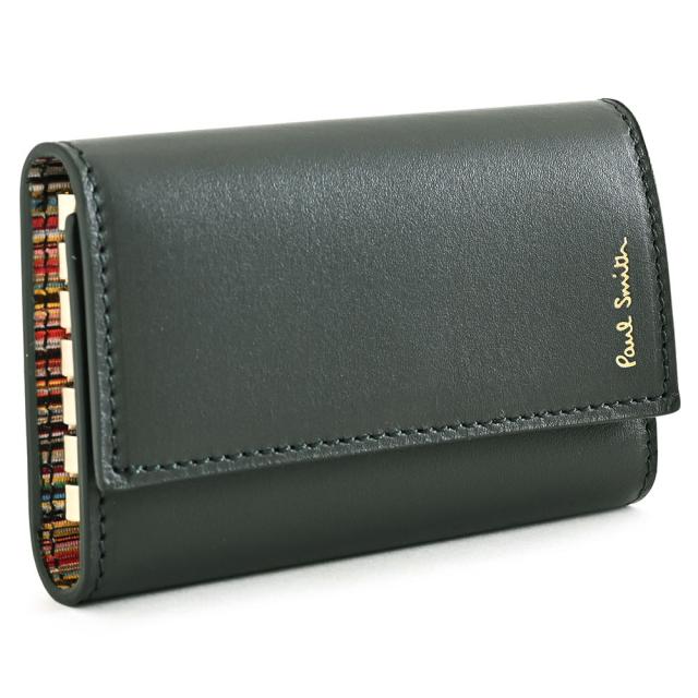 ポールスミス キーケース 緑(グリーン/オリーブグリーン) Paul Smith vps873-56 メンズ 紳士 ギフト 定番 彼氏 彼女 プレゼント