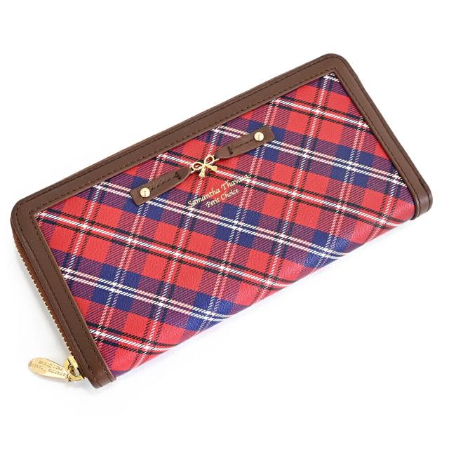 サマンサタバサ 財布 長財布 ラウンドファスナー 赤(レッド) SamanthaThavasaPetitChoice 05923-30 レディース 婦人 ギフト 定番 彼氏 彼女 プレゼント