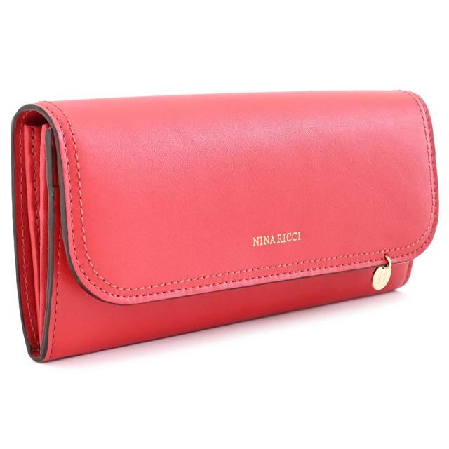 展示品箱なし ニナリッチ 財布 長財布 BOX財布 赤(レッド) NINA RICCI 085112310-30 レディース 婦人
