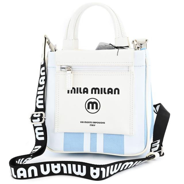 ミラミラン バッグ ミニトートバッグ ショルダーバッグ 青(ブルー) MILA MILAN 260503 レディース 婦人 ギフト 定番 彼氏 彼女 プレゼント