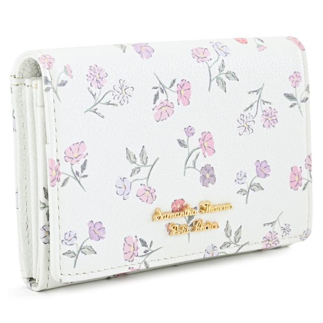 サマンサタバサ 名刺入れ カードケース パスケース 白(ホワイト) SamanthaThavasaPetitChoice 60331-10 レディース 婦人 ギフト 定番 彼氏 彼女 プレゼント