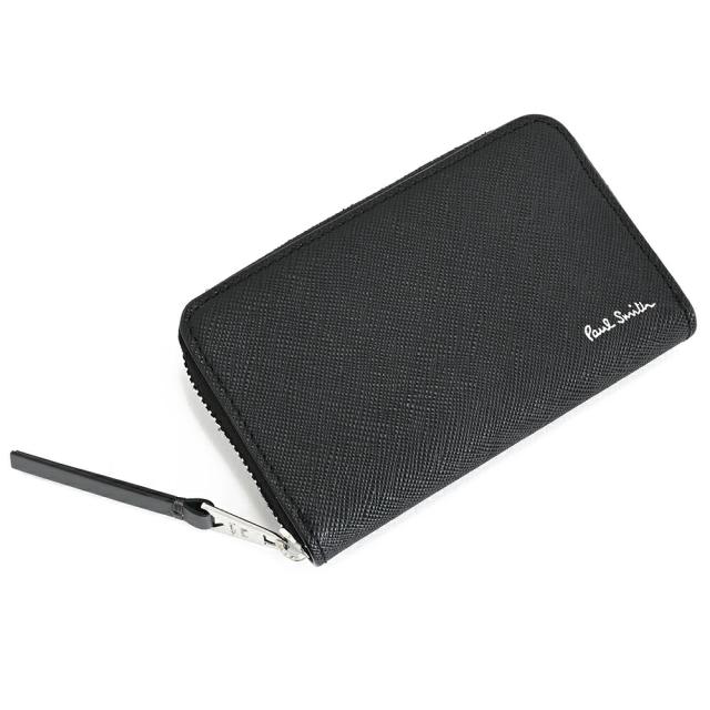 ポールスミス 財布 小銭入れ ケース ラウンドファスナー 黒(ブラック) Paul Smith bps640-10 メンズ 紳士 ギフト 定番 彼氏 彼女 プレゼント